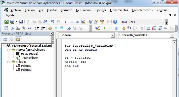 Variables en VBA - SmartCode Builders
