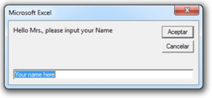 Uso de la Función InputBox en VBA - SmartCode Builders